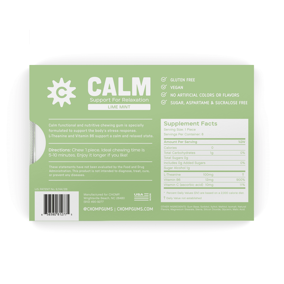 Calm Gum: Stress Relieving Chewing Gum - homp Gums – Chomp Gums