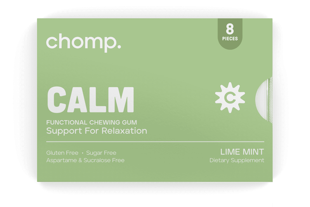 Calm Gum: Stress Relieving Chewing Gum - homp Gums – Chomp Gums